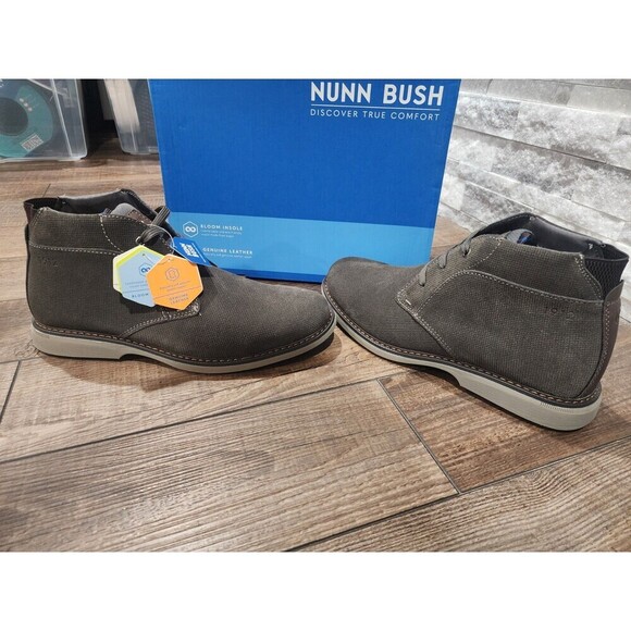 Nunn Bush | Shoes | New Nunn Bush Otto Plain Toe Chukka Size 9 Gray ...